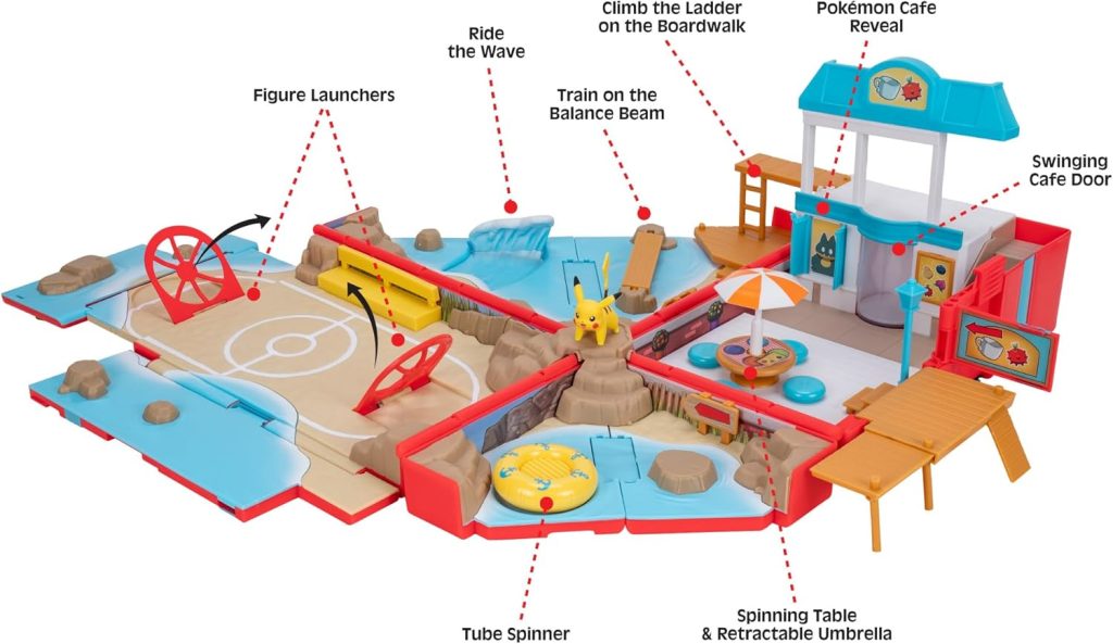 Pokemon Carry Case Beach Battle Playset – Mochila transformable ...